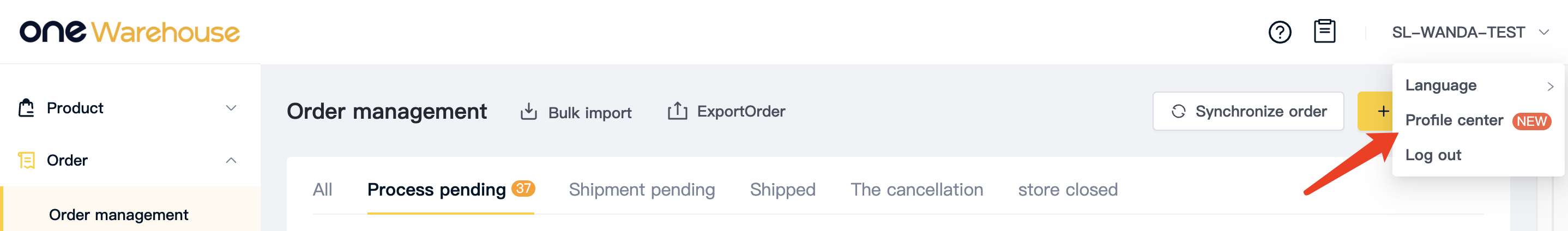 Shopee Store Authorization – OneWarehouse